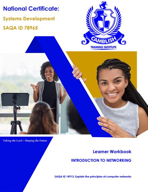 1 Saqa 14913 Learner Workbook Done National Certificate Systems