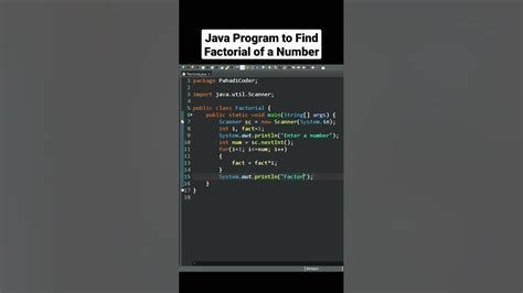 Factorial Program In Java Pahadi Coder Youtube