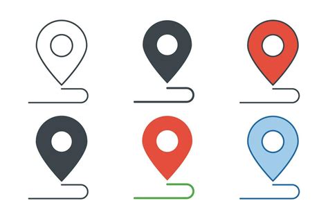 Pinpoint Icon Collection With Different Styles Location Marker Icon