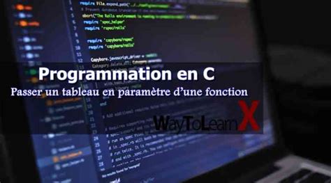 Programmation En C Passer Un Tableau En Paramètre Dune Fonction