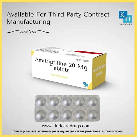Amitriptyline 20 Mg Tablets Packaging Size 10x10 Alu Alu At ₹ 41 Box In Roorkee