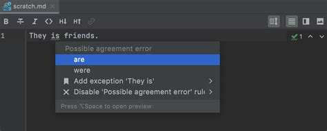 Grammar Intellij Idea