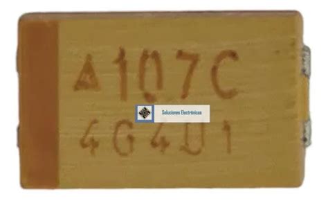 4 Piezas Capacitor De Tantalio 107 C 16v 100uf Mercadolibre