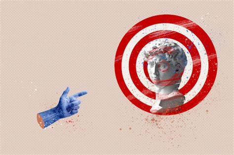 Premium Photo Finger Pointer To The Goal For Success And Results In