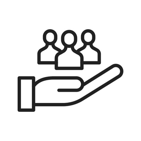 사회적 책임 아이콘 Generic Black Outline Freepik