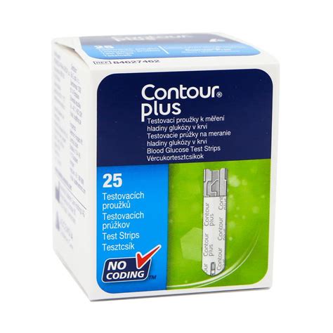 გლუკომეტრი ტესტ ჩხირებით კონტურ პლუსი 25 ცალი
