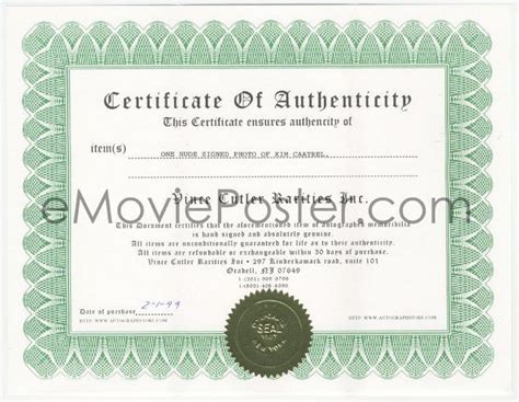 Kim Cattrall Signed Color 8x10 Repro Still 1999 Nude Scene With Rob