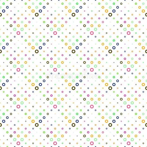 Geometrical Colorful Seamless Ring Pattern Background Design Stock Vector Illustration Of