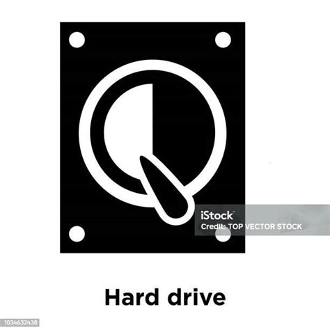 하드 드라이브 아이콘 벡터에 고립 된 흰색 배경 투명 한 배경 검은 채워진된 기호에 하드 드라이브의 로고 개념 서명 0명에 대한 스톡 벡터 아트 및 기타 이미지 Istock