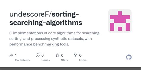 Github Undescoref Sorting Searching Algorithms C Implementations Of Core Algorithms For