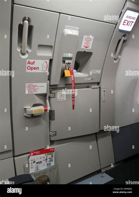 Emergency Exit Airbus A321 Stock Photo Alamy