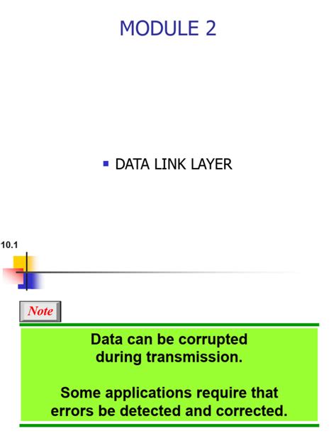 module 2 iat1 pdf error detection and correction data transmission