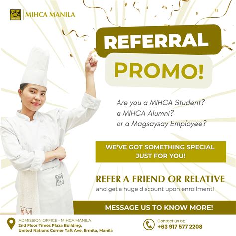 Mihca Manila Magsaysay Center For Hospitality And Culinary Arts Start Planning For Your
