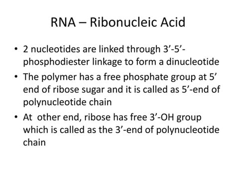 Structure And Importance Of Rna Pptx Biological Sciences Science