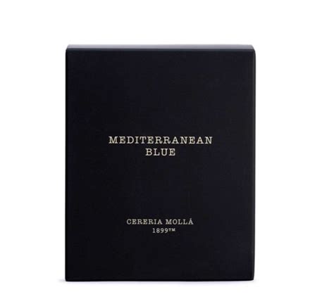 Cereria Molla Mediterranean Blue Candle 8oz S Feldman Housewares