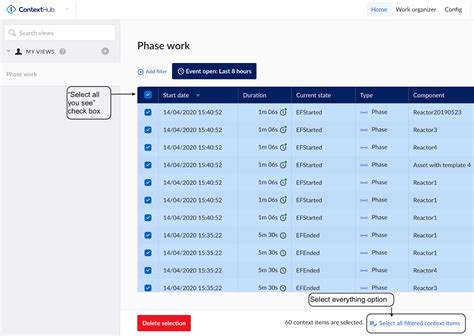 Context View Actions