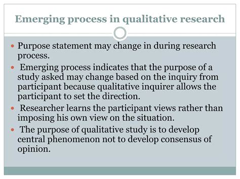 A Qualitative Purpose Statement Ppt