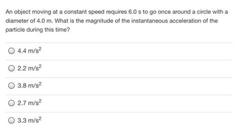 Solved Transcribed Image Text An Object Moving At A Constant Speed 1 Answer Transtutors