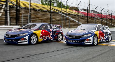Hondas New Civic Coupe Look The Slickest In Rallycross Carscoops