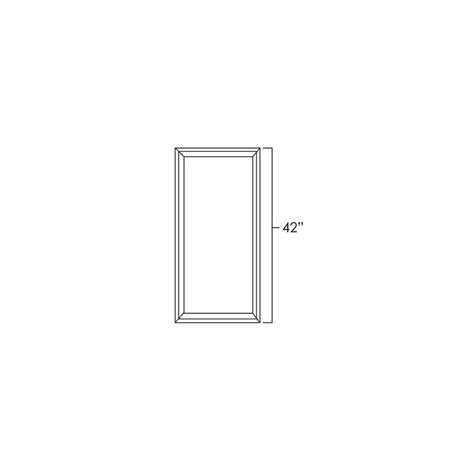 Platinum Shaker Glass Door For Wdc2442 Discount Custom Cabinets