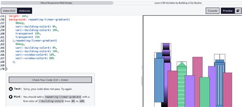New Responsive Web Design Learn Css Variables By Building A City