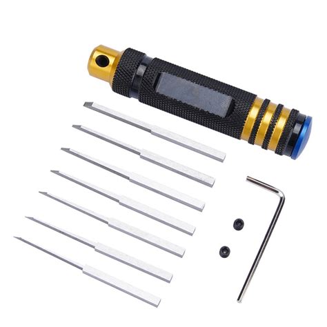 Precision Scriber Tool Set For Model Kits 7 Sharp Blades Suitable For