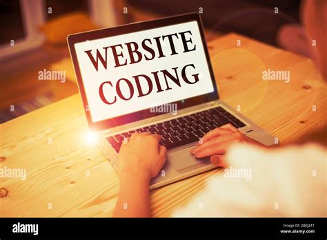 Writing Note Showing Website Coding Business Concept For System Of