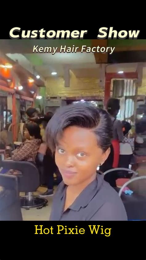 Short Pixie Cut Lace Front Wigs Perruque Human Hair Wigs For Black Women Wholesale Brazilian