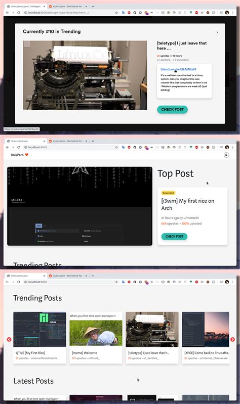 OC I Created A Web App For R Unixporn That Lets Users View The Posts In A Comprehensive Way