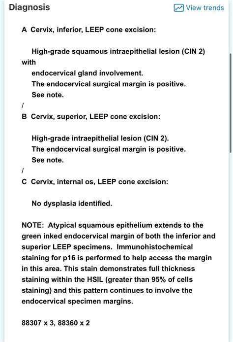 Help Understand Leep Results Rprecervicalcancer