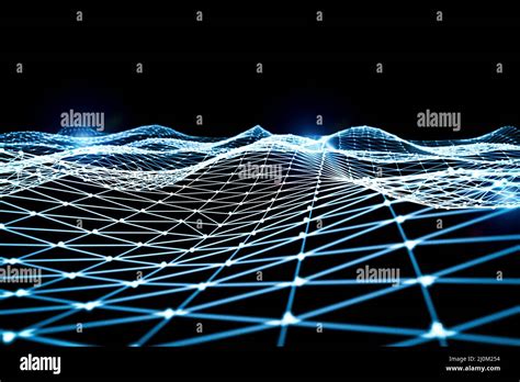 3d Rendering Big Data Visualization Digital Data Threads Plot Network