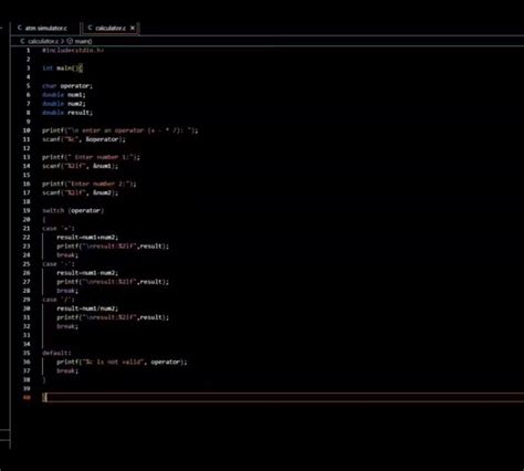 Maryam Iftikhar On Linkedin Calculator By Using C Programming Language That Performs Basic
