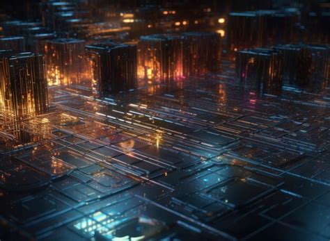 Premium Ai Image Big Data Visuliastion Cyberspace Data Flow Created With Generative Ai Technology