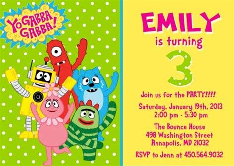 59 Best Yo Gabba Party Ideas Images On Pinterest Yo Gabba Gabba 2nd