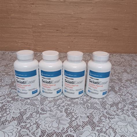4 Sealed Bottles Of Sciatiease Supplement Sciatic Nerve Formula