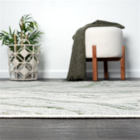 Atlas Marble Flow Green Rug Abanirugs