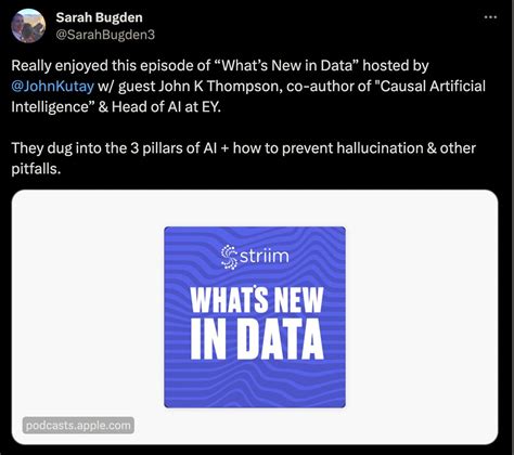 Always Appreciate The Data Community Listening In On The Podcast John Kutay