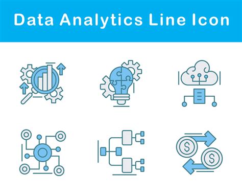 Data Analytics Vector Icon Set 21460316 Vector Art At Vecteezy