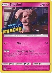 Snubbull Sm200 Detective Pikachu Stamped Sun And Moon Promos