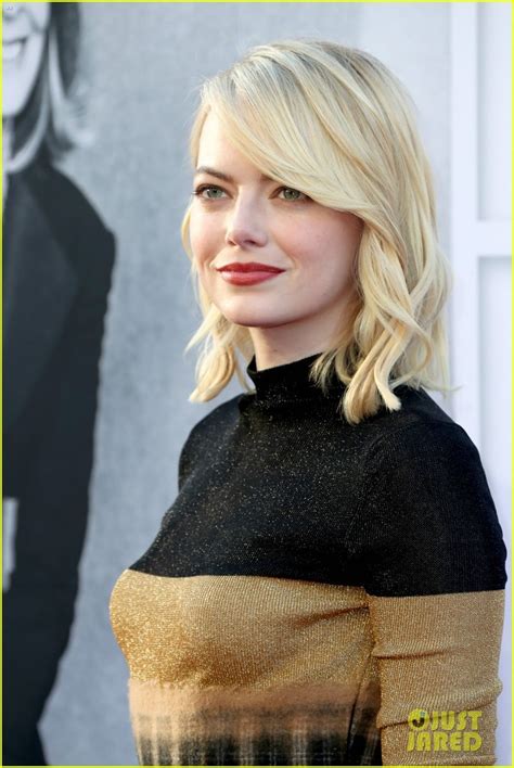 Full Sized Photo Of Emma Stone Debuts Plantinum Hair 05 Emma Stone Debuts A Platinum Blonde