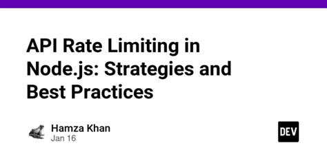 Api Rate Limiting In Nodejs Strategies And Best Practices
