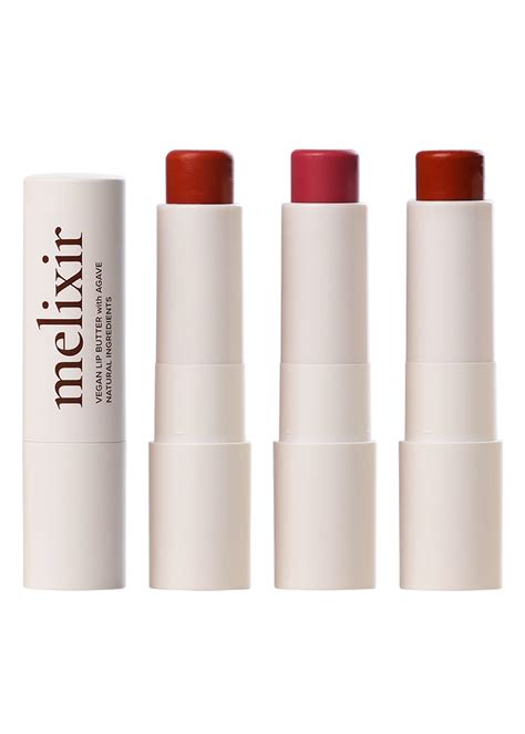 Melixirvegan Lip Butter Trio Red Velvet Dewy Rose Lust Red Desertcart