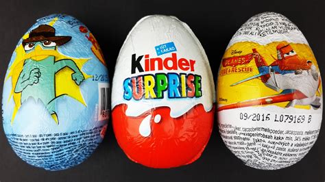 Surprise Eggs Opening Phineas And Ferb Kinder Surprise Eggs Planes