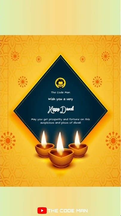 Happy Diwali 🔥🎇 Using Html And Css Shorts Diwali Diwalispecial Html Css Youtube