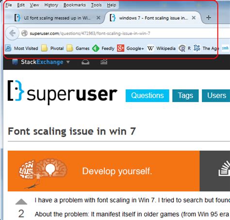 ui font scaling messed up in windows 7 super user