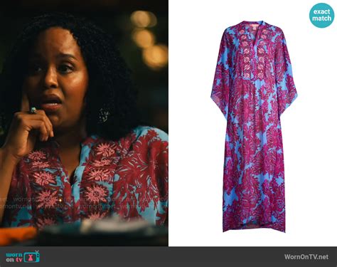 Wornontv Belindas Blue And Pink Floral Dress On The White Lotus