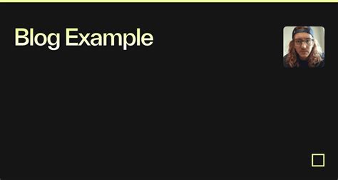Blog Example Codesandbox
