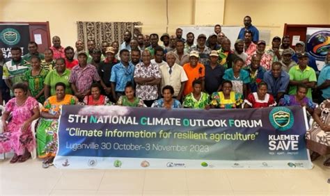 Vanuatu Hosts National Climate Outlook Forum Just A Week After Severe