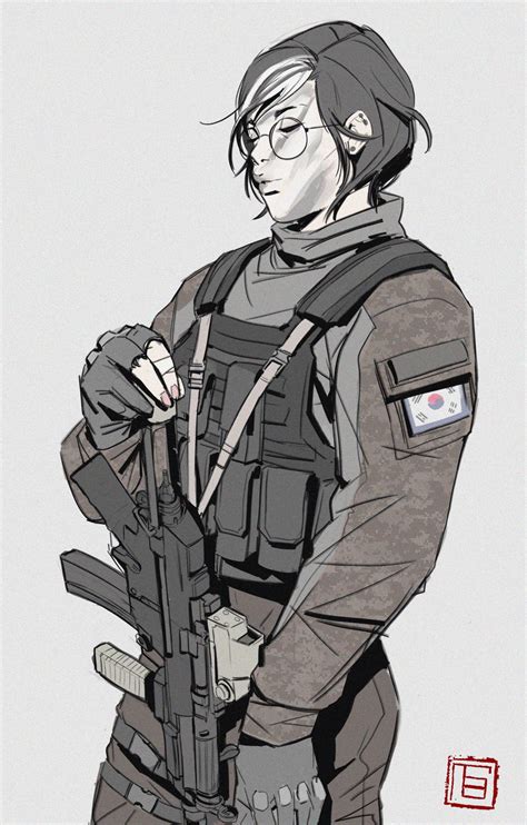 Dokkaebi Rainbow Six Siege Drawn By Tb Choi Danbooru