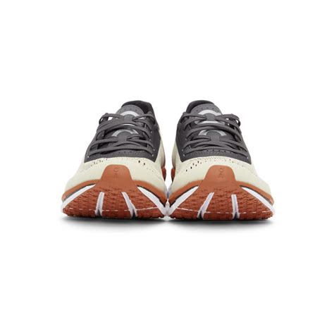 On Beige And Orange Cloudboom Sneakers On